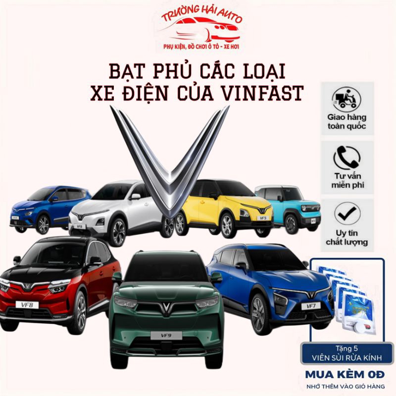 Bạt Phủ Ô Tô Điện VINFAST VFe34, VF3, VF5, VF6, VF7, VF8, VF9, Limo Green, Minio Green Chống ...