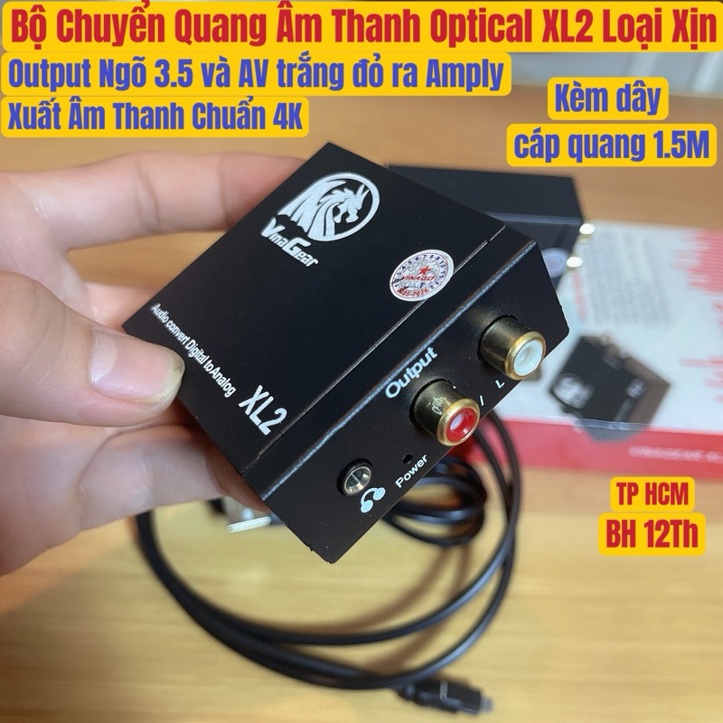 Bộ Chuyển Âm Thanh Quang Optical XL2 loại Xịn Sang Audio AV Ra Amply ...