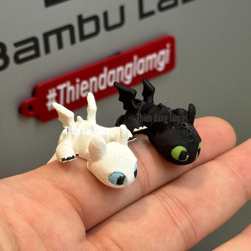 Con Trắng Light Fury | in 3D Đồ chơi Móc khoá | Toy 49 | Số lượng 01 Mô ...