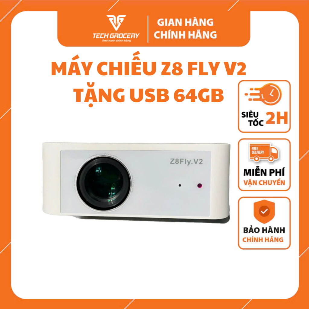 Máy Chiếu Z8 Fly Version 2 - Full HD 1080P |Tặng USB Đi Cảnh| Dùng Xem ...
