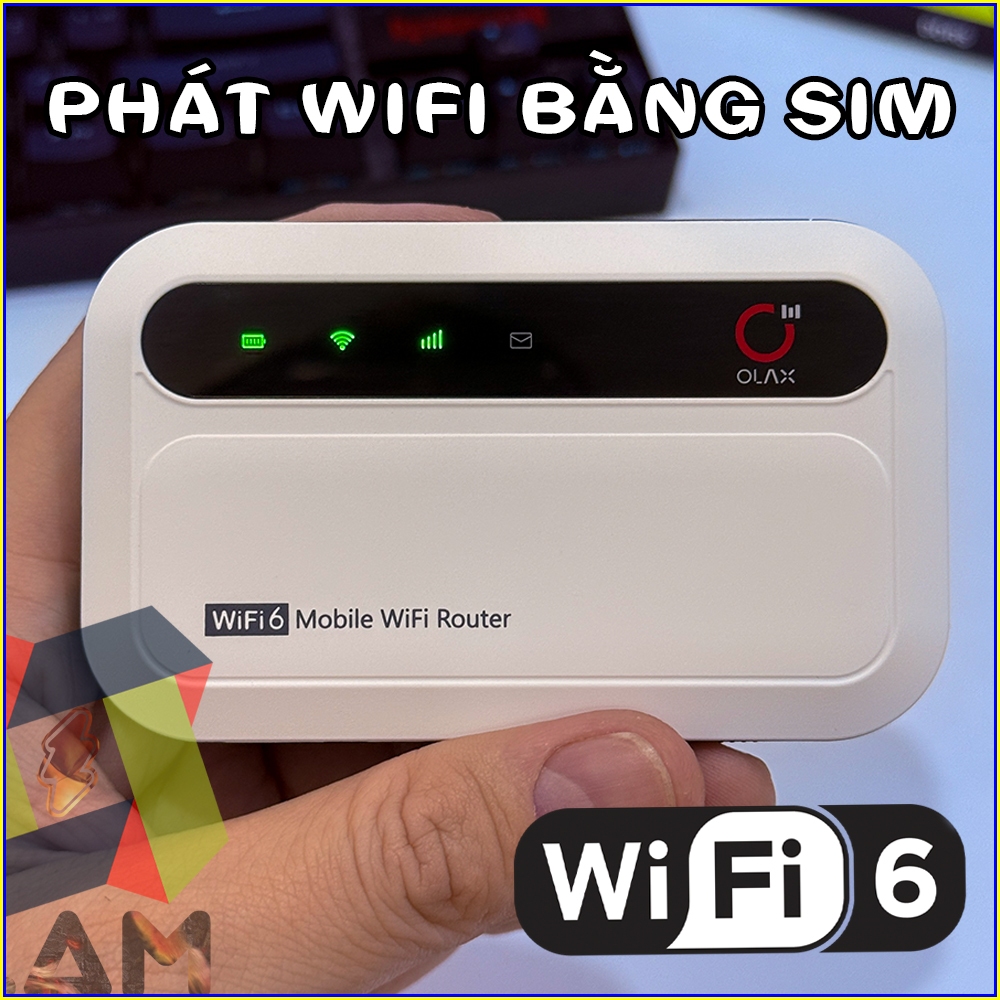 Bộ Phát Wifi6 4G Giá Rẻ Olax MF985. Kết Nối 10 Thiết Bị. Pin Siêu to 3000mAh. Tốc độ tối đa ...