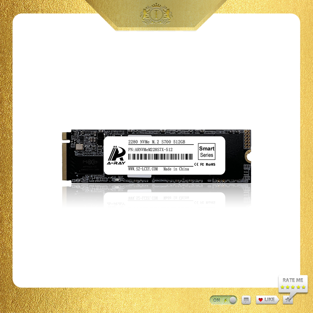512GB SSD Ổ cứng chuẩn NVMe M.2 2280 PCIe 3.0 Gen 3*4 thương hiệu A-RAY ...