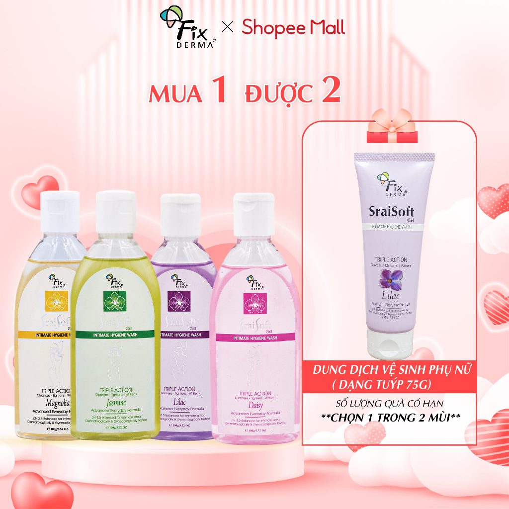 Dung Dịch Vệ Sinh Phụ Nữ FIXDERMA Sraisoft Gel Intimate Hygiene Wash ...