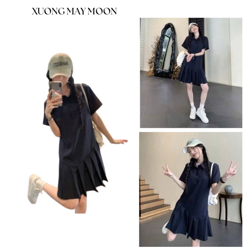 Váy Polo , Đầm Polo Chân Xếp Ly Dáng Ngắn Chất Cotton Thiết kế Trẻ ...
