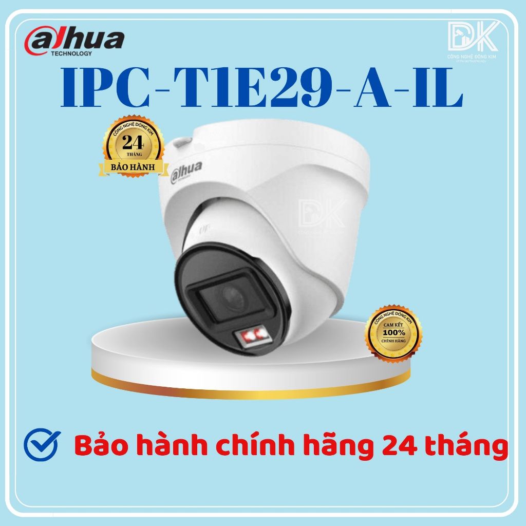 Camera IP DAHUA IPC-HDW1239V-PV / IPC-T1E29-A-IL poe có màu + micro ...