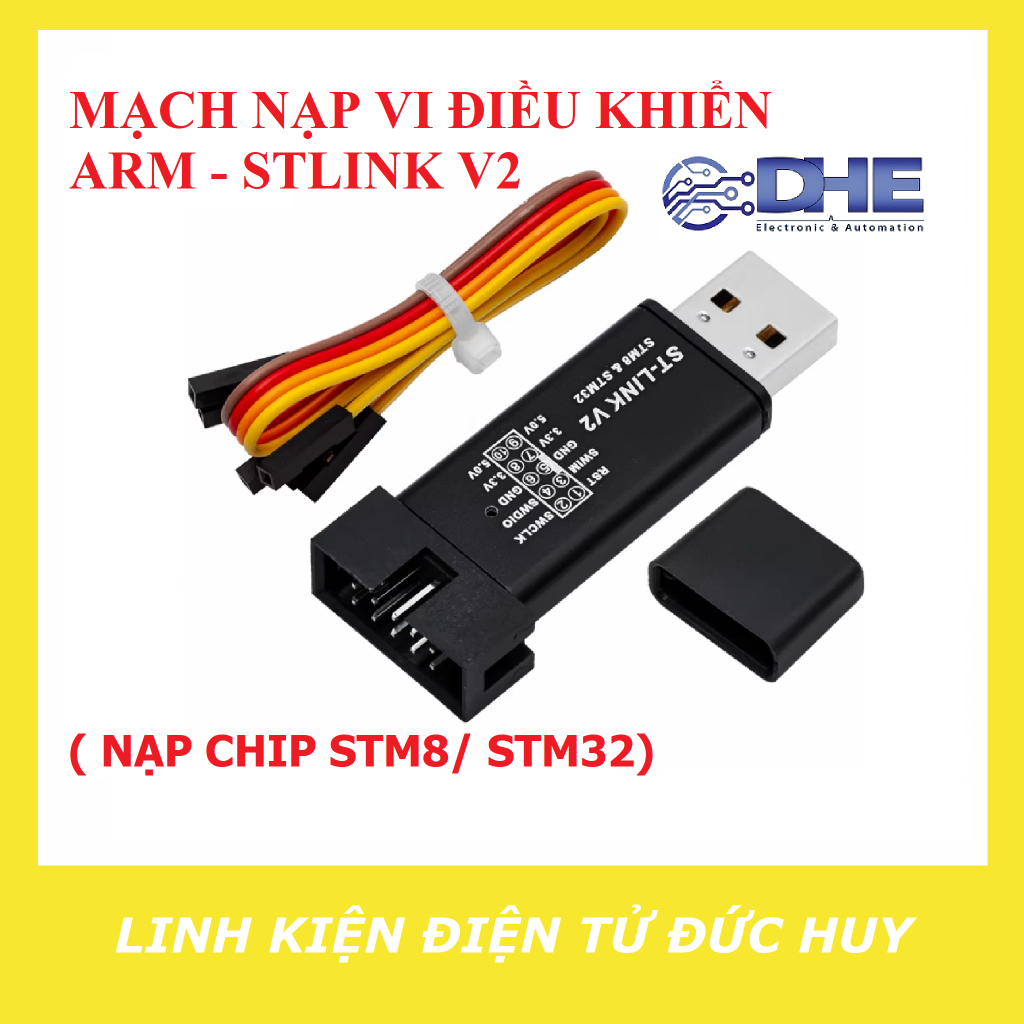 Mạch nạp vi điều khiển ARM - STLINK V2 ( Nạp cho chip STM8/STM32 ...