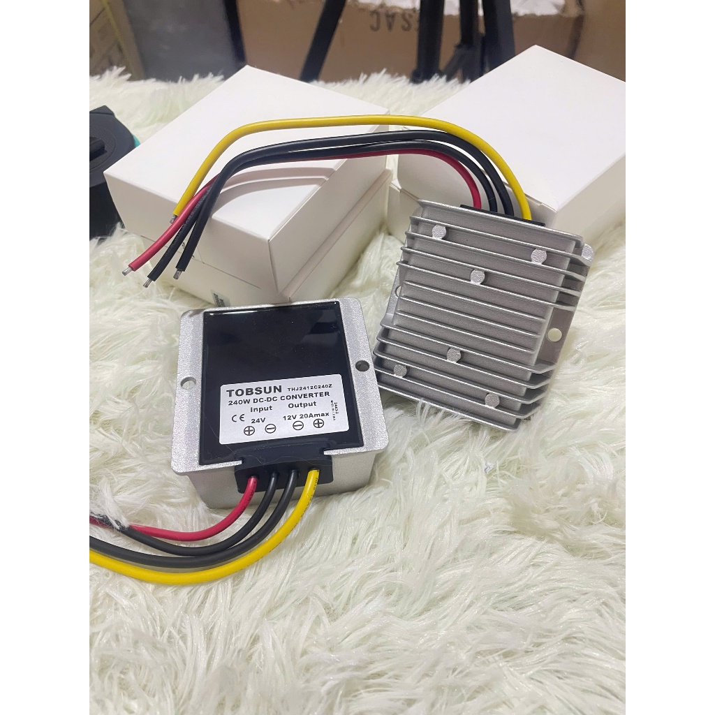 Bộ đổi nguồn 24v về 12v 20A cho ô tô. Đổi nguồn đúc TOBSUN chất lượng. | Shopee Việt Nam