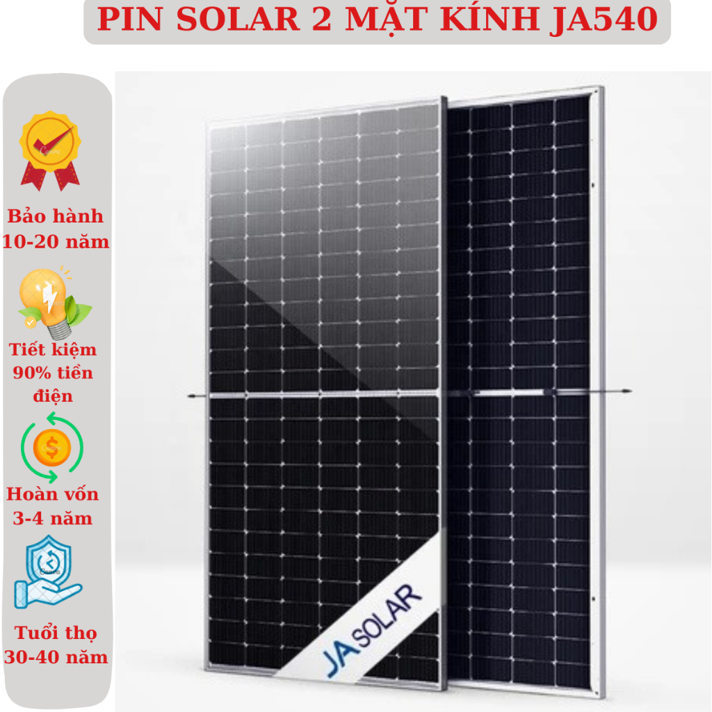 Tấm pin solar JA540 - hàng chính hãng | Shopee Việt Nam