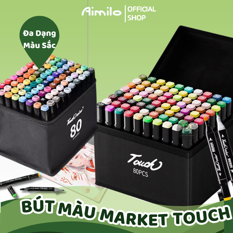 Bút Màu Marker Touch 60/80/100/120/168/262 Màu Vẽ Tranh, Màu Vẽ Sáng ...