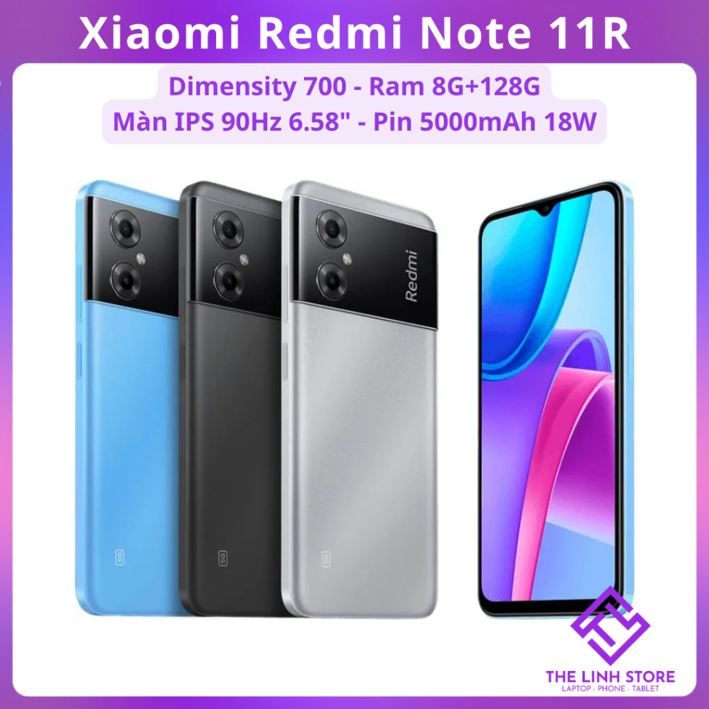 Điện thoại Xiaomi Redmi Note 11R Dimensity 700 ram 8G 128G | Shopee ...
