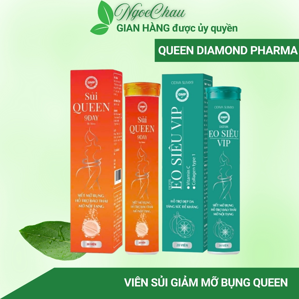 Viên sủi giảm cân, giảm mỡ bụng , detox vipp x10, siết eo Odiva, không ...