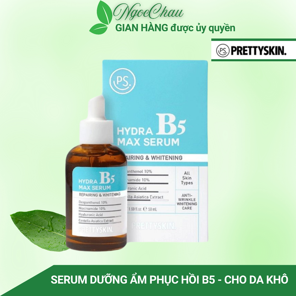 Tinh chất dưỡng trắng, serum dưỡng da, phục hồi da B5 Pretty Skin, serum cấp ẩm, dưỡng ẩm Hydra ...