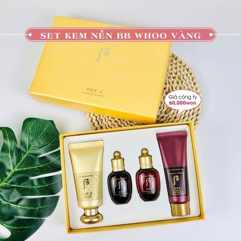 Sét Kem Nền Trang Điểm BB Whoo Vàng Siêu Che Khuyết Điểm 45ML | Shopee Việt Nam