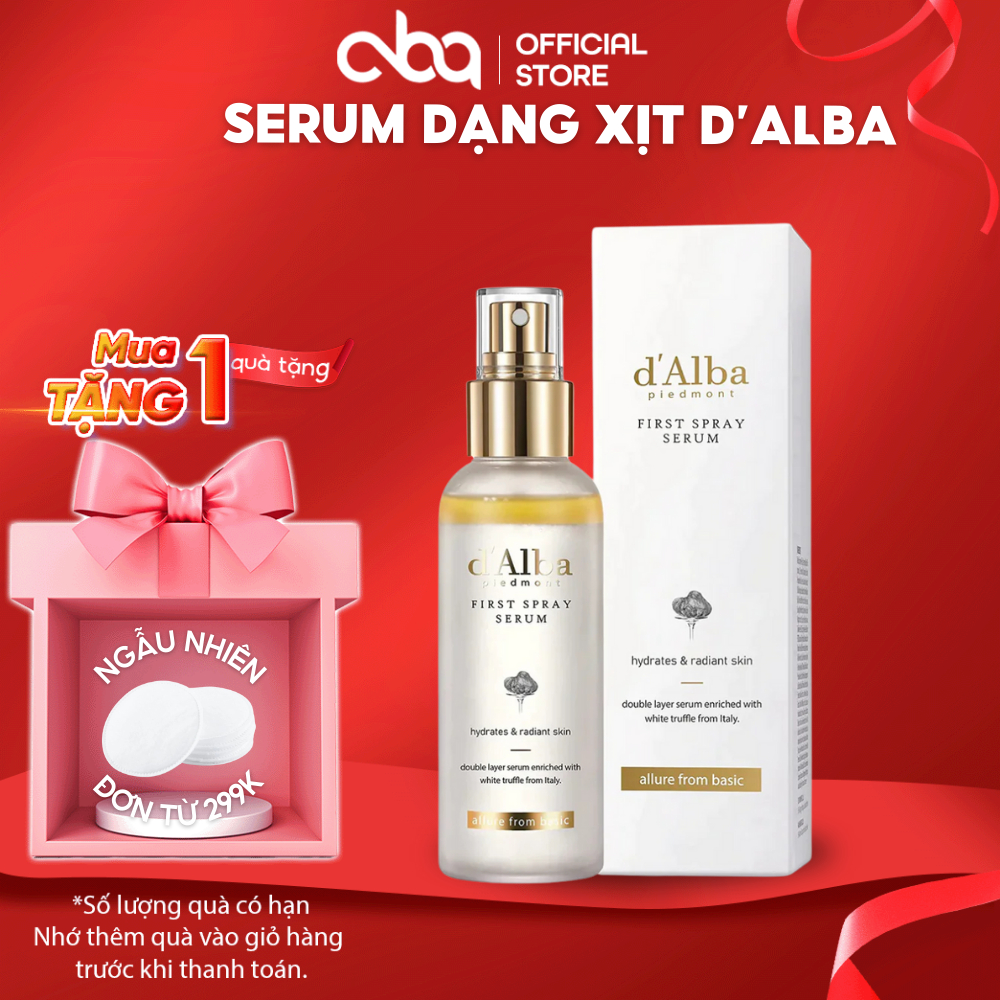 Serum d'Alba dạng xịt khoáng căng bóng da First Spray Serum 100ml bổ ...