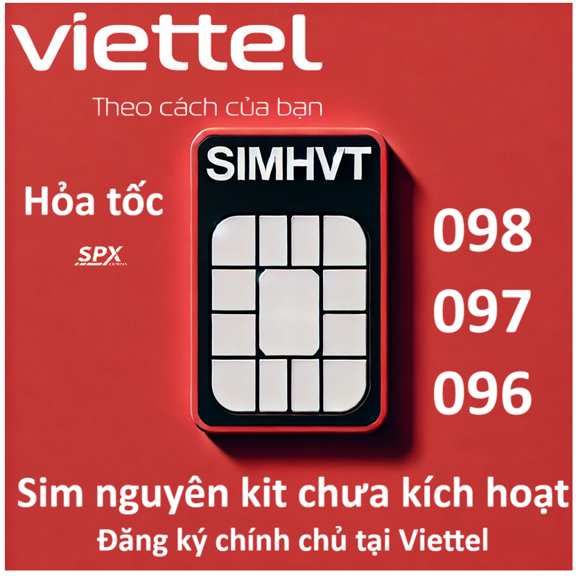 Sim Viettel 4G đầu số cổ 09 nguyên kít mới 100% tốc độ cao miễn phí gọi ...