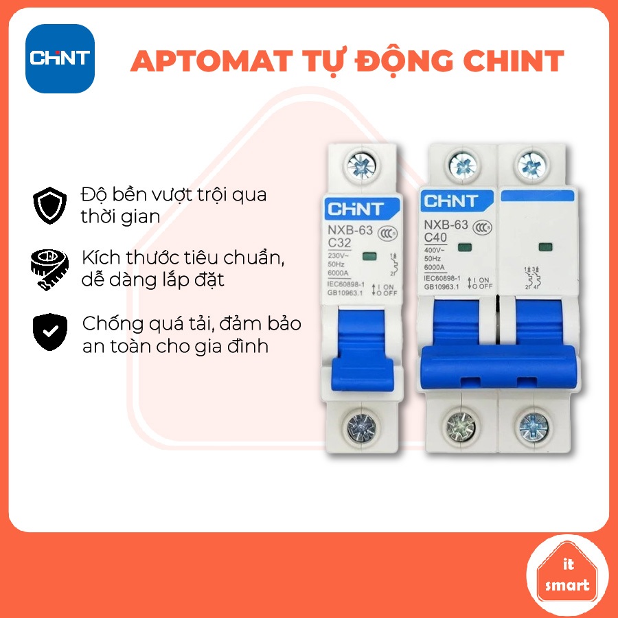 Aptomat Chint, CB Chint, cầu dao Chint độ chuẩn xác cao, bảo vệ an toàn cho gia đình bạn, chất ...