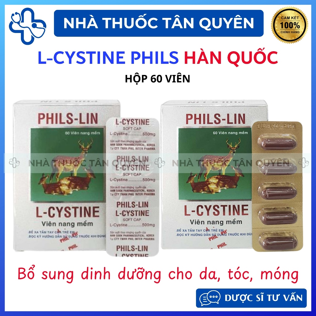 [Hàn Quốc] Viên uống đẹp da Phils-Lin Phil Lcystine L cystine (hộp 60 ...