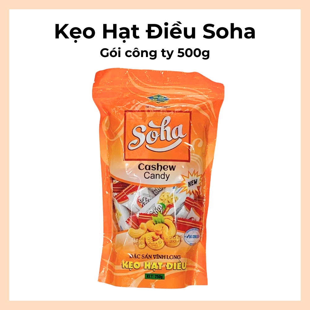 Kẹo Hạt Điều Soha Sơn Hải Gói 250G - Date Mới | Shopee Việt Nam