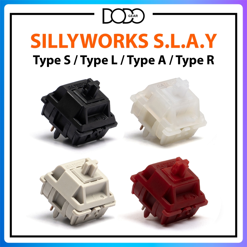 Switch Sillyworks Gateron SLAY 5 PIN Linear Tactile công tắc bàn phím ...