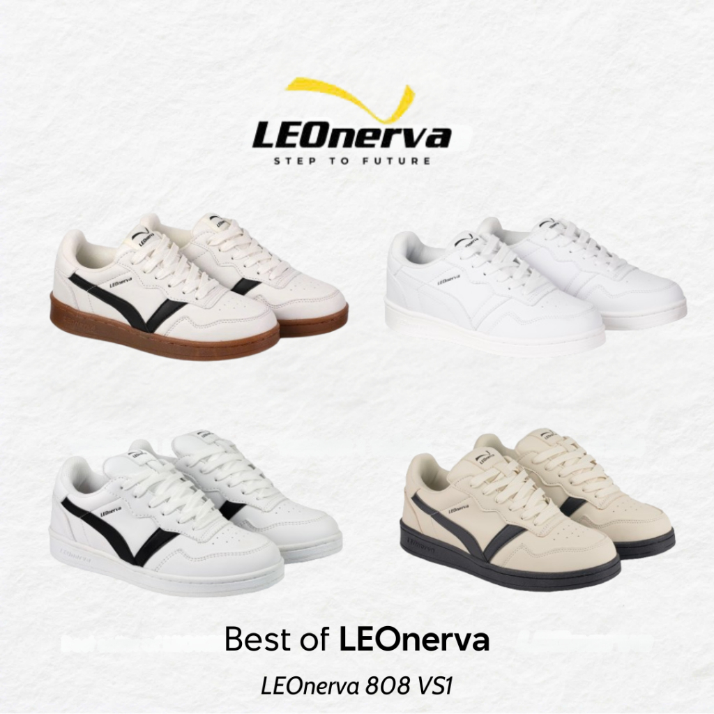 Best seller Sneaker Unisex Leonerva 808 – đế nâu, trắng full, đế đen ...