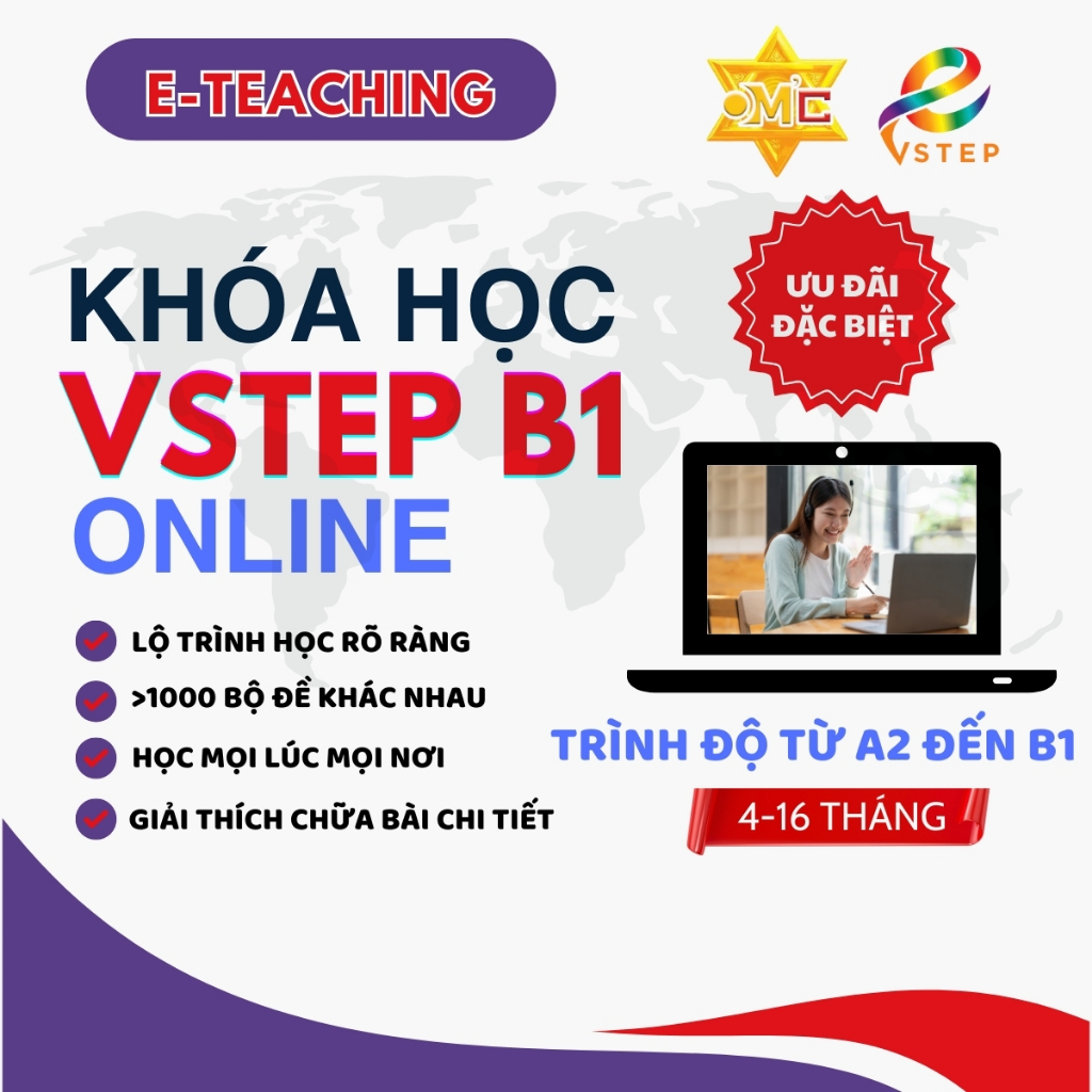 [OM'C] Luyện thi VSTEP E-teaching B1 - Lớp Học Trực Tuyến Tương Tác ...