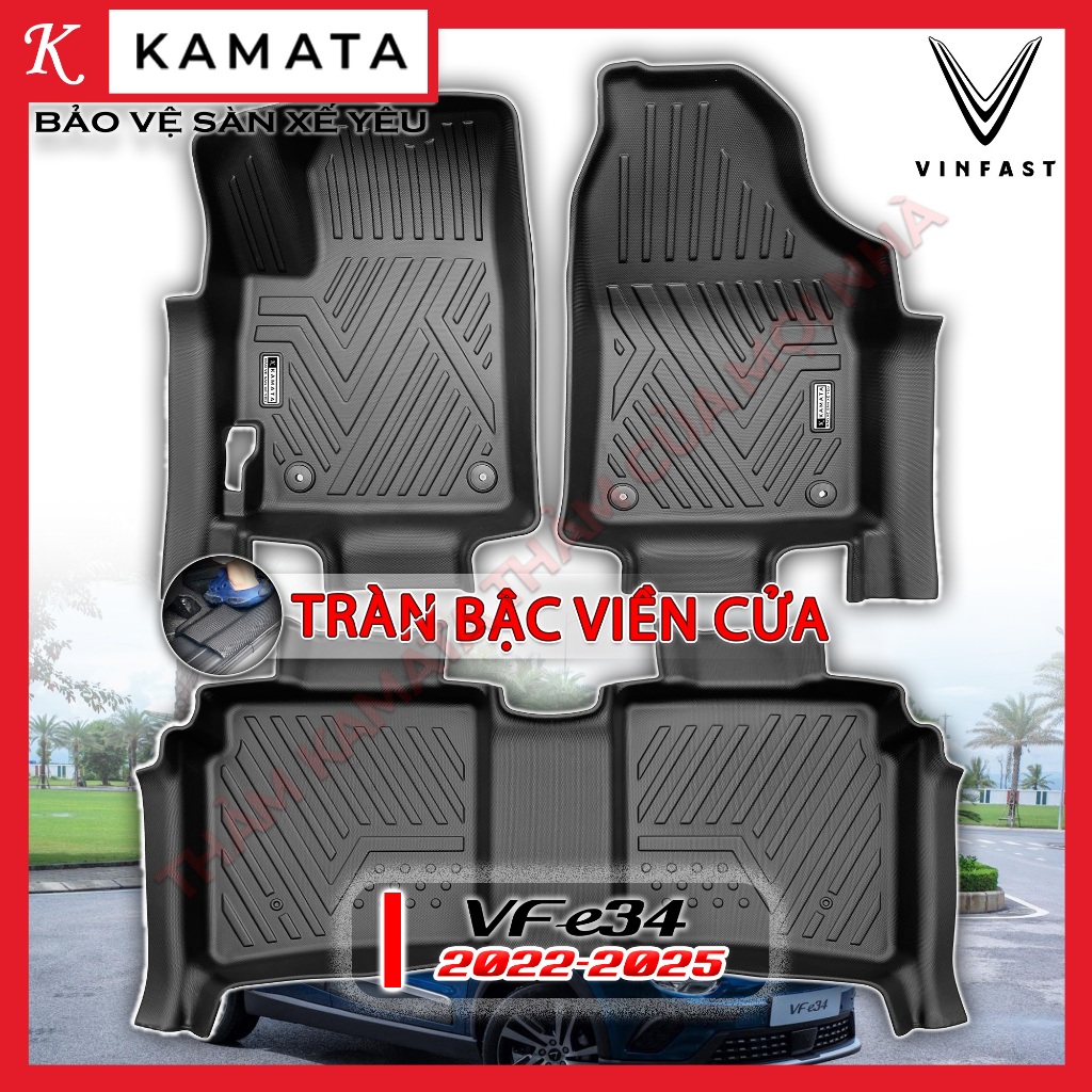 Thảm lót sàn xe ô tô Vinfast Vfe34 2022 - 2025 chất liệu TPV cao cấp ...