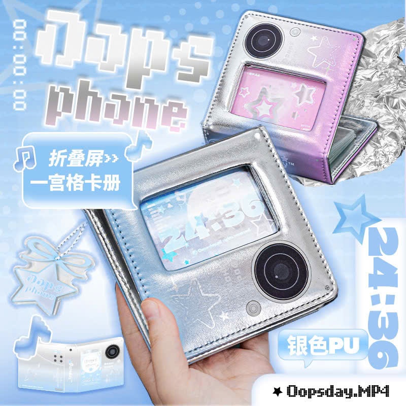 Collect Book "OPPS PHONE" Chính Hãng OPPSDAY Chất Liệu Da PU Bạc ...
