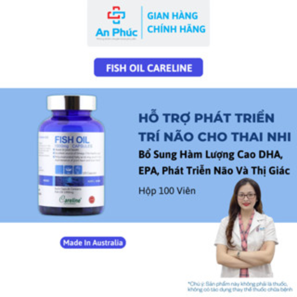 FISH OIL CARELINE - Bổ Sung DHA Từ Cá Hồi, Hỗ Trợ Phát Triển Thị Giác ...