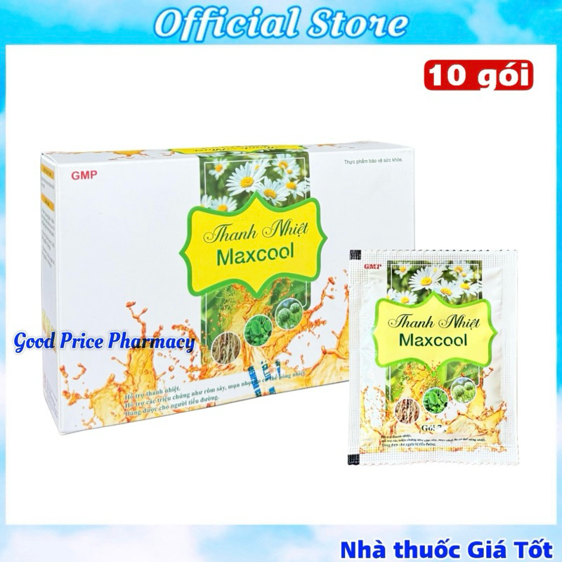 Bột Sủi Thanh Nhiệt Mát Gan Maxcool Hộp 10 Gói | Shopee Việt Nam