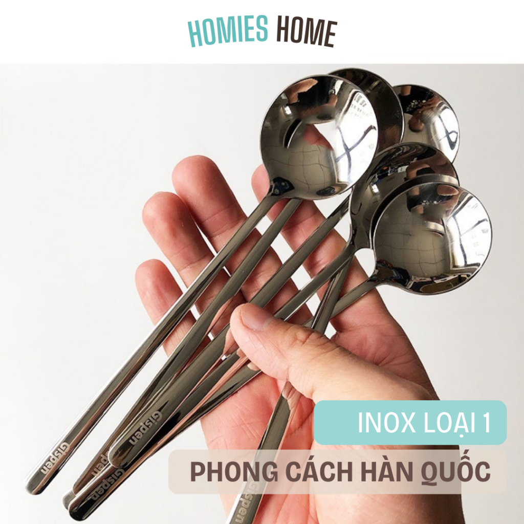 Thìa inox 304 cao cấp hàng loại 1 dày và nặng tay thìa ăn cơm, ăn cháo ...