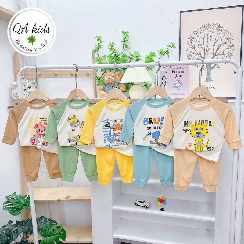 Combo 5 bộ tặng 1 bộ thun gân tăm cho bé từ 4-16kg | Shopee Việt Nam