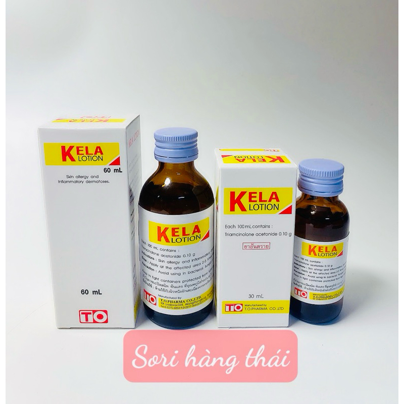 Kela Lotion Thái Lan dùng cho da viêm lỗ chân lông giúp da mịn màng ...