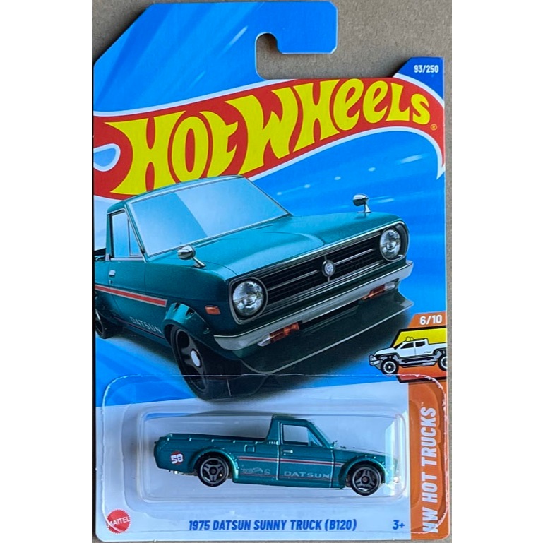 Mô hình xe địa hình off-road bán tải Hot Wheels Boulevard 1975 '75 Datsun Sunny Truck (B120 ...