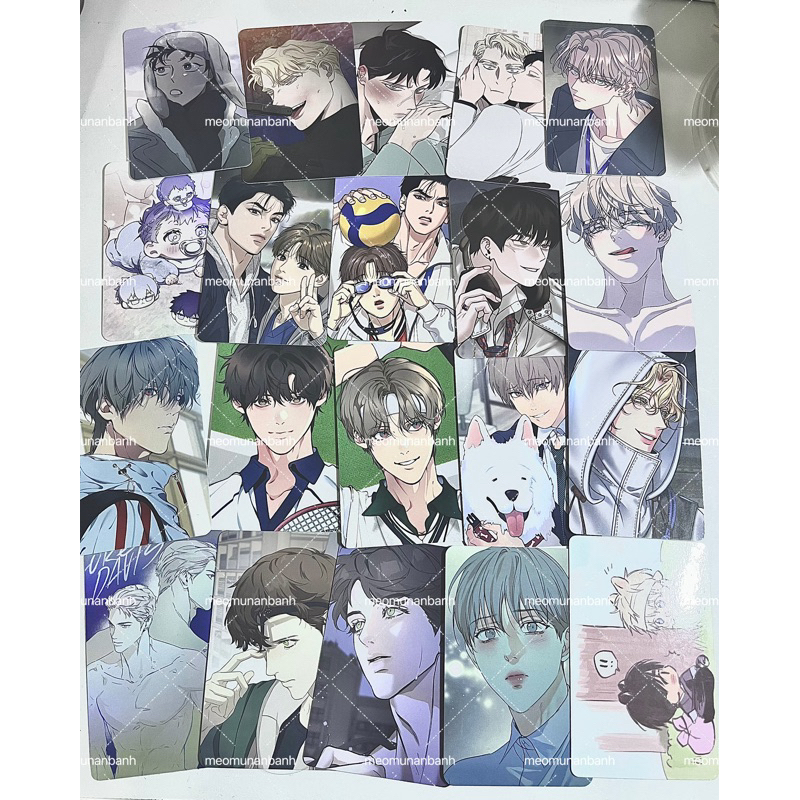 [SẴN] Card ảnh thẻ manhwa các bộ RAC, CheckMate,Nerd Project, LTIC ...