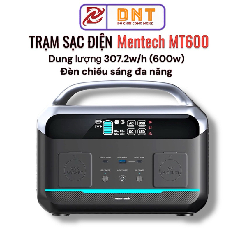 Trạm sạc tích điện Mentech MT600 600W | công suất cực đỉnh 1200w| trạm ...