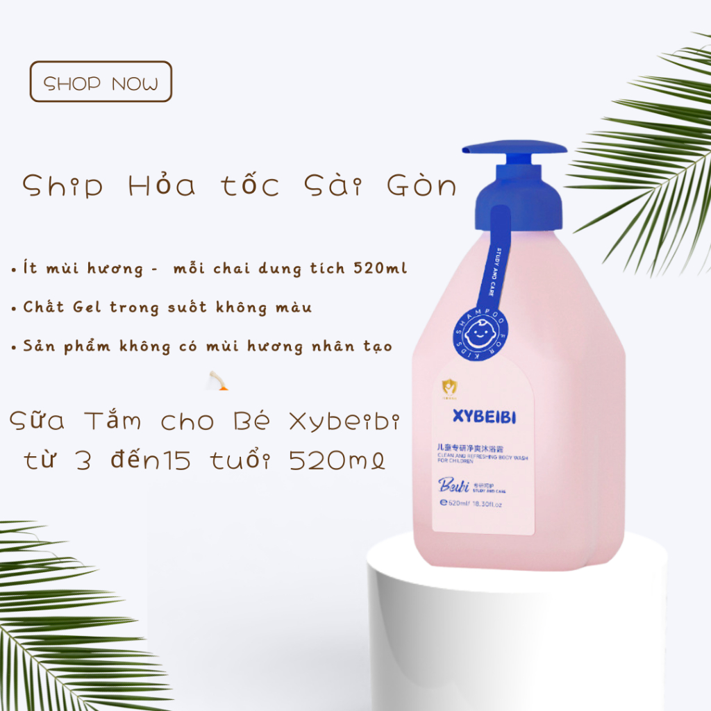 Sữa tắm trẻ em XYBEIBI từ 3-15 tuổi công thức vô cùng dịu nhẹ, dung tích 520ml mã T15 | Shopee ...