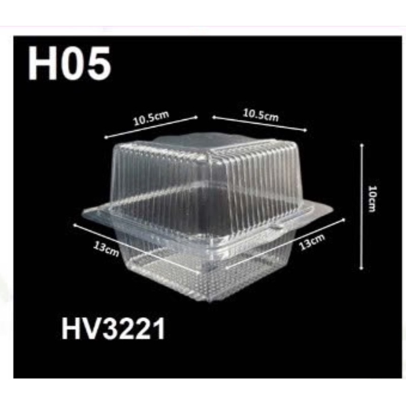 Hộp nhựa vuông nắp gập H05 ( set 100 cái ) | Shopee Việt Nam