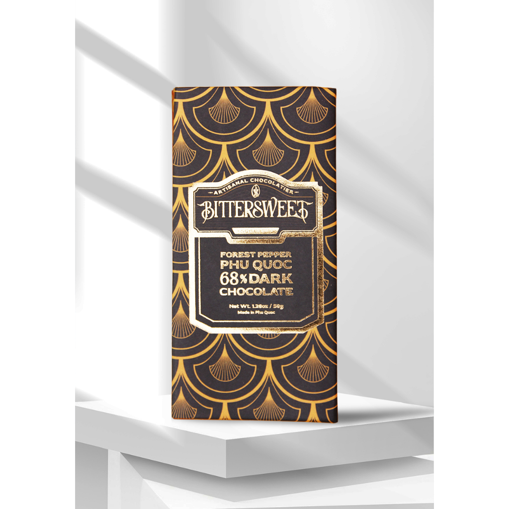 BITTERSWEET: Thanh SÔCÔLA Thủ Công Đen Tiêu Rừng PHÚ QUỐC 68% Cacao ...