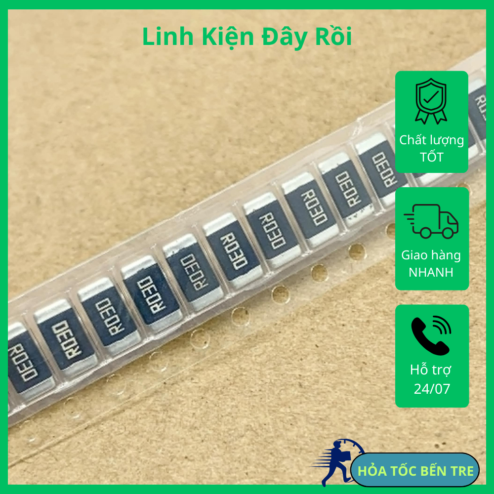 5 cái điện trở SMD 3W 2512 R030 0.030R 30mR 0.03ohm | Shopee Việt Nam