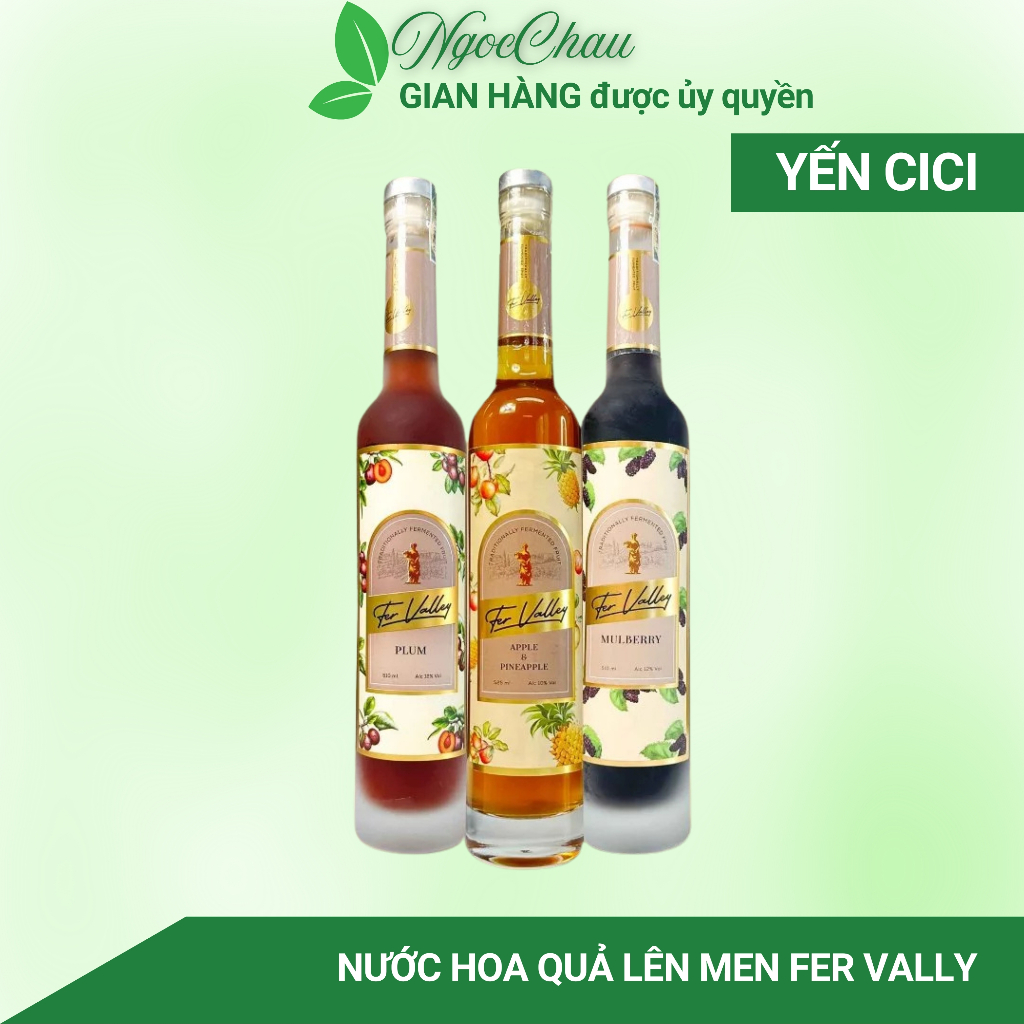 Nước trái cây lên men FerValley, thức uống CiCi Thượng Đỉnh Yến vị táo ...