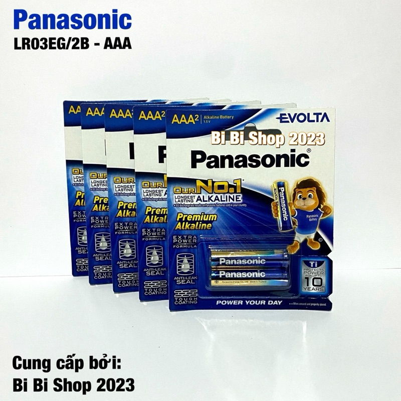 Bộ 10 Viên Pin AAA Panasonic Evolta Dung Lượng Cao Vỉ 2 viên Made in Thailand | Shopee Việt Nam