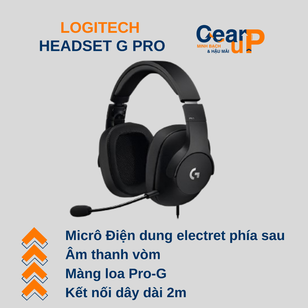 Tai nghe Logitech G Pro Wired / Sound Gaming Headset - GEARUP | Shopee ...