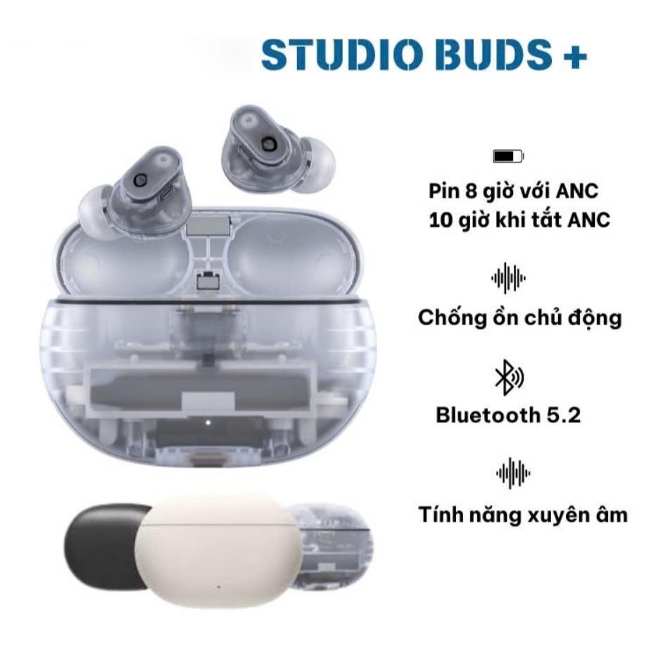 Tai nghe Best Studio Buds Plus Transparent Chính Hãng | Shopee Việt Nam