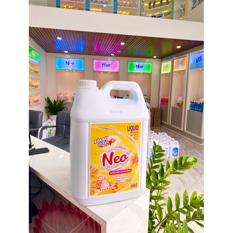 NƯỚC GIẶT XẢ CAO CẤP NEO GP 5in1 HƯƠNG NƯỚC HOA QUYẾN RŨ CAN 10kg | Shopee Việt Nam