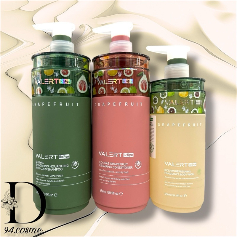 Mẫu mới Cặp Dầu gội xả Bưởi Grapefruit Valert phục hồi và mọc tóc 850ml ...