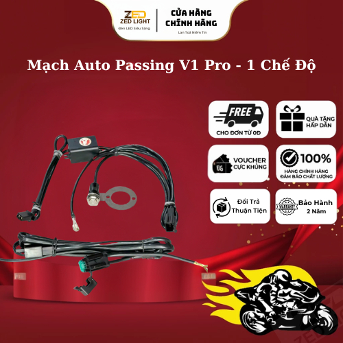 Mạch Auto Passing V1 PRO – Kèm công tắc, giắc, dùng cho đèn 1 chế độ – BH 6 tháng. | Shopee Việt Nam
