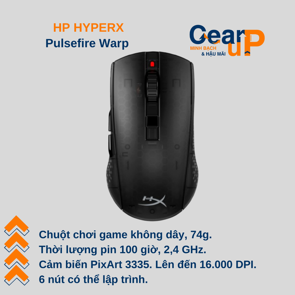 Chuột không dây HyperX Pulseflre Warp Wireless Game Mouse - GEARUP ...