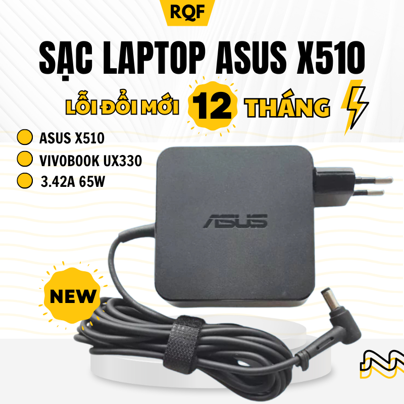 Sạc Laptop ASUS X510 X510U X510UQ X510UA Vivobook UX330 Vuông 19V 3.42A ...