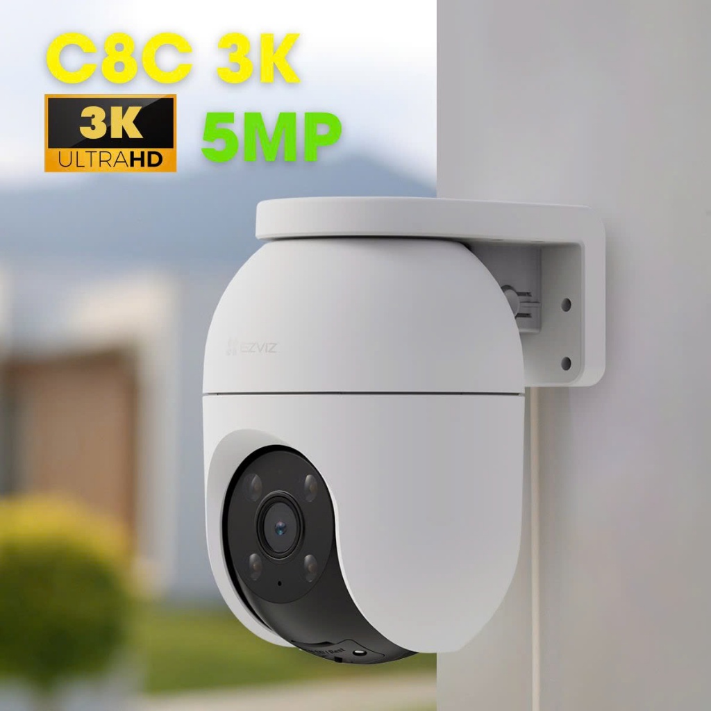 Camera IP Wifi EZVIZ C8C 3K 5MP | C8C 2K⁺ 4MP Ngoài Trời, Xoay 360 Độ, Đàm Thoại 2 Chiều, Có Màu ...