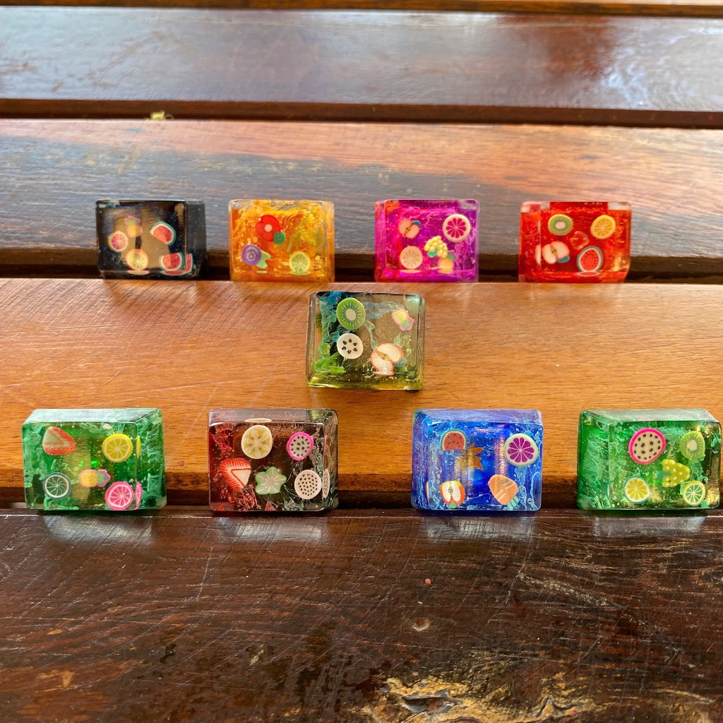 Ctrl Win ALT Trái Cây Đa Sắc Màu Keycap Resin 1.25u (Keycap custom bàn ...